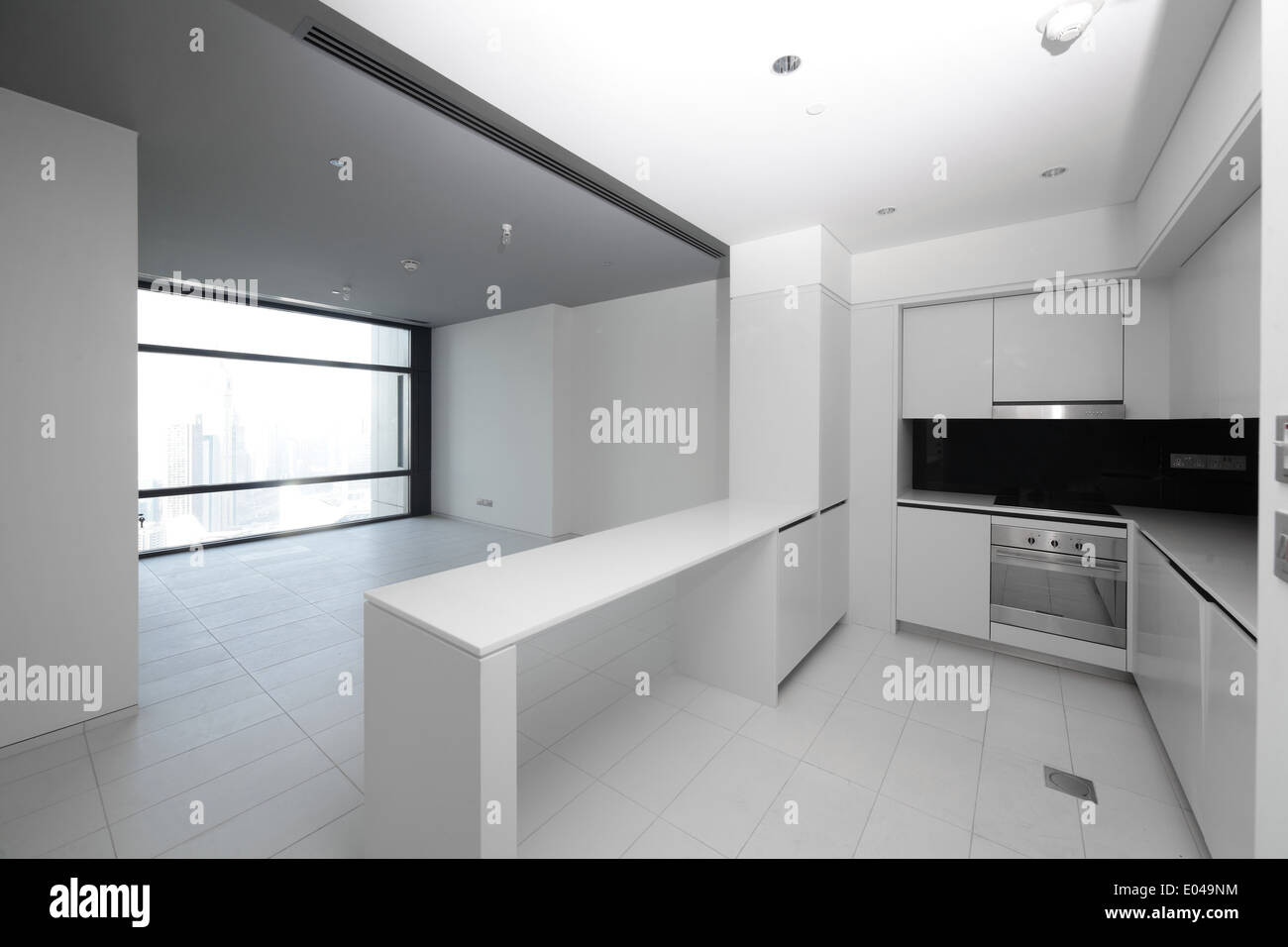 luxury and very clean empty european kitchen Stock Photo - Alamy