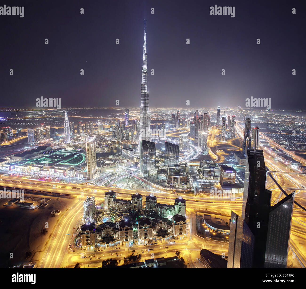 panoramic views of downtown of dubai city Stock Photo - Alamy