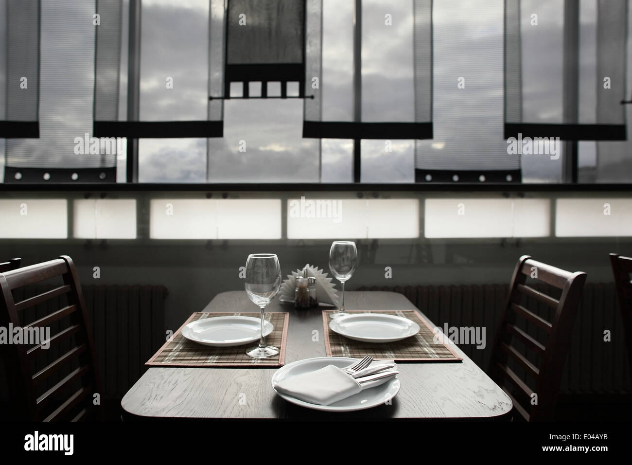 new and clean luxury restaurant in european style Stock Photo - Alamy