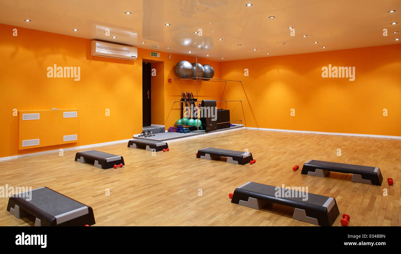 luxury and modern european style fitness club Stock Photo - Alamy