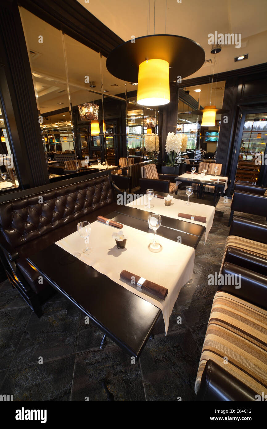 new and clean luxury restaurant in european style Stock Photo - Alamy