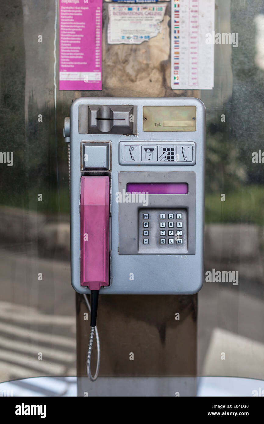 Old phone booth hi-res stock photography and images - Alamy