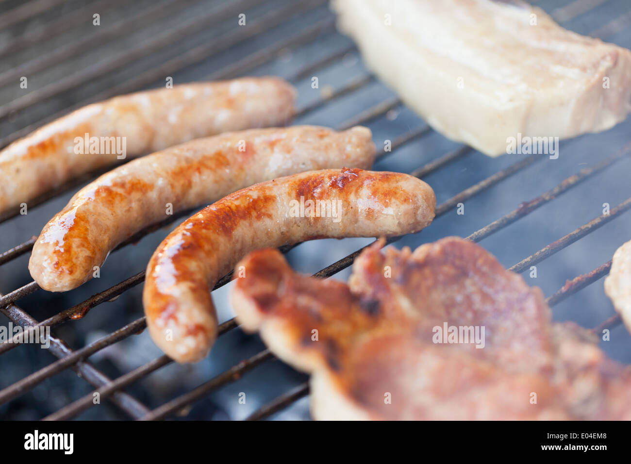 Cooking several meats hi-res stock photography and images - Alamy