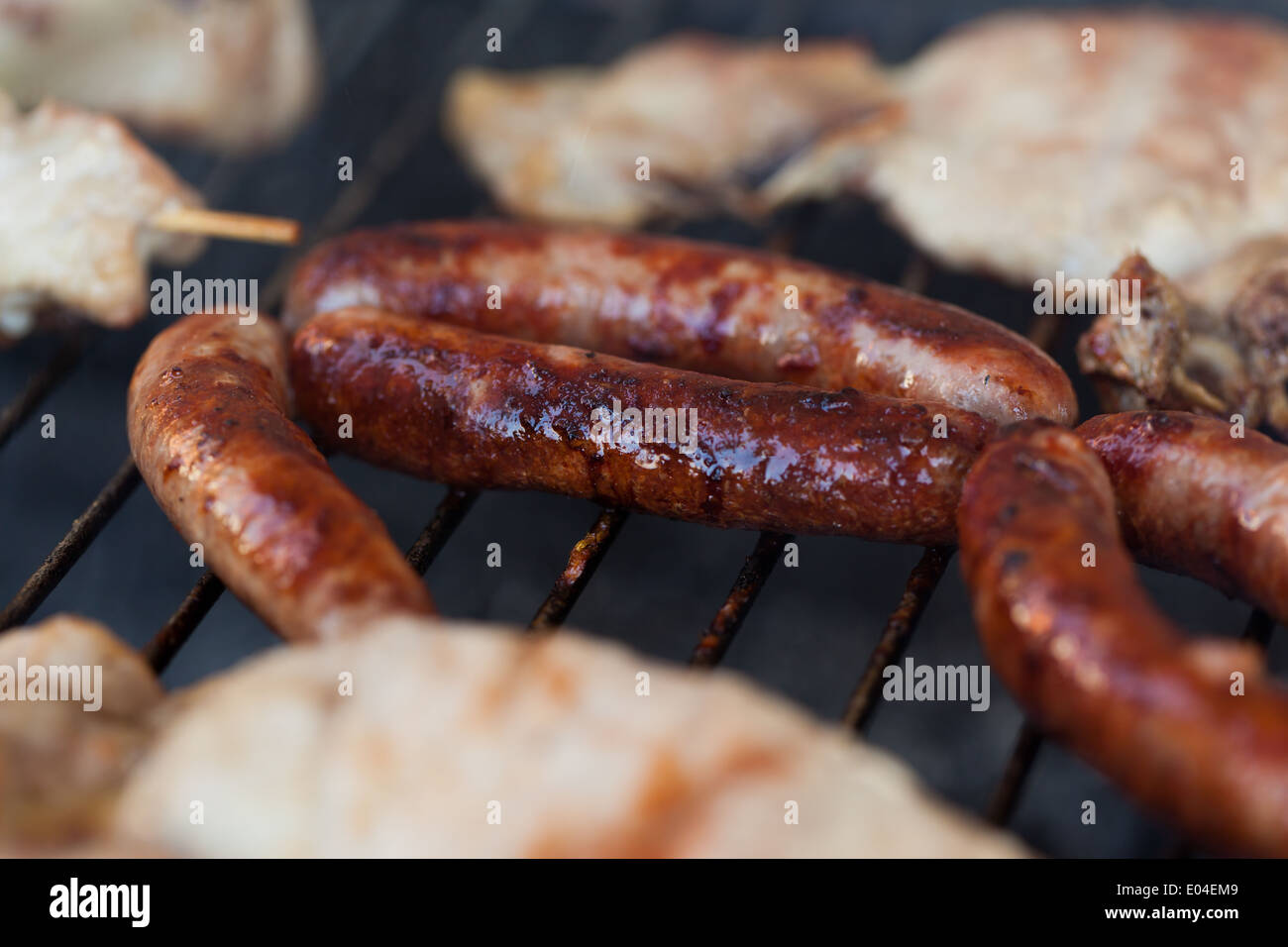 Cooking several meats hi-res stock photography and images - Alamy