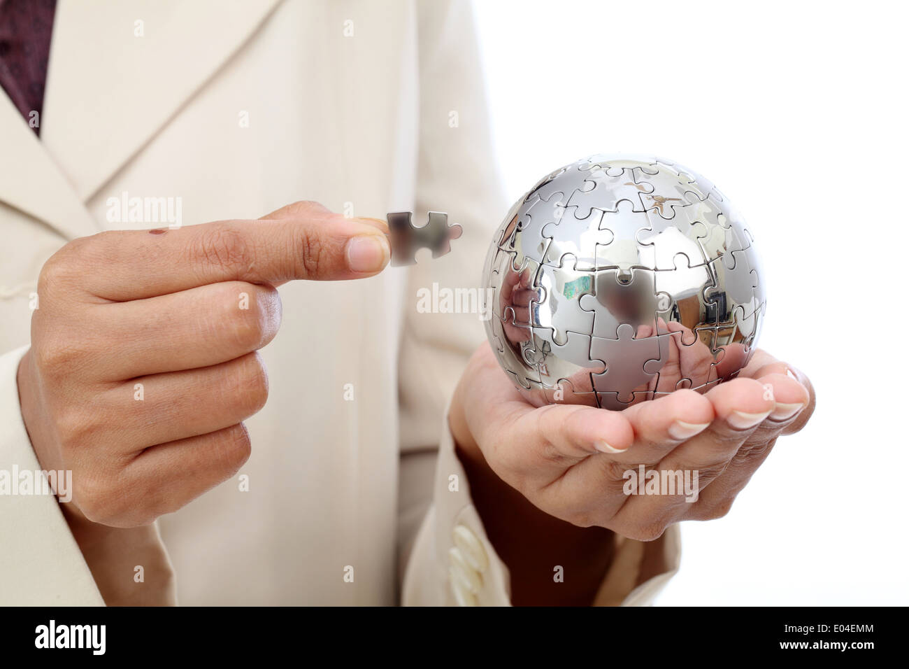 Jigsaw puzzle world map hi-res stock photography and images - Alamy