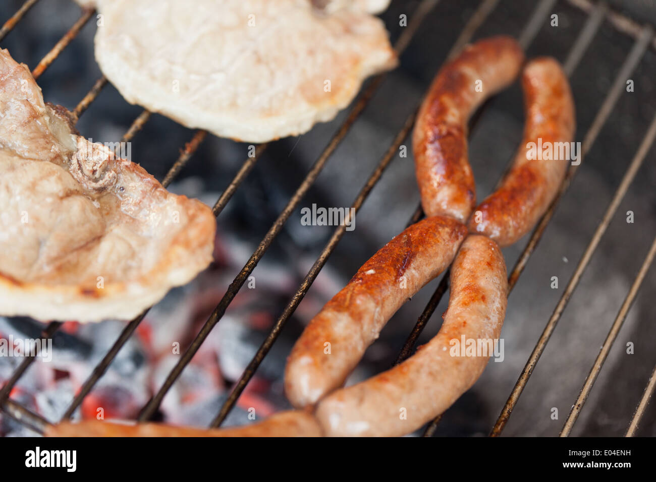 Cooking several meats hi-res stock photography and images - Alamy