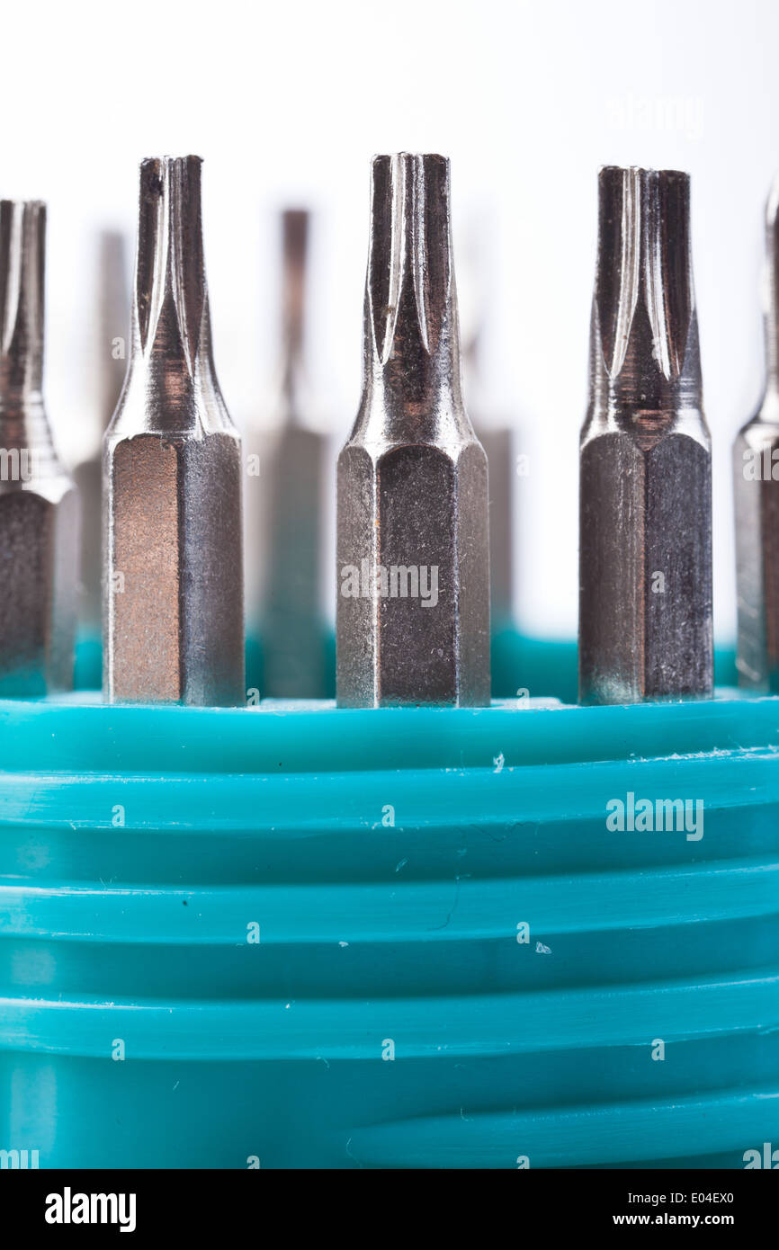 Interchangeable screwdriver set heads hi-res stock photography and ...