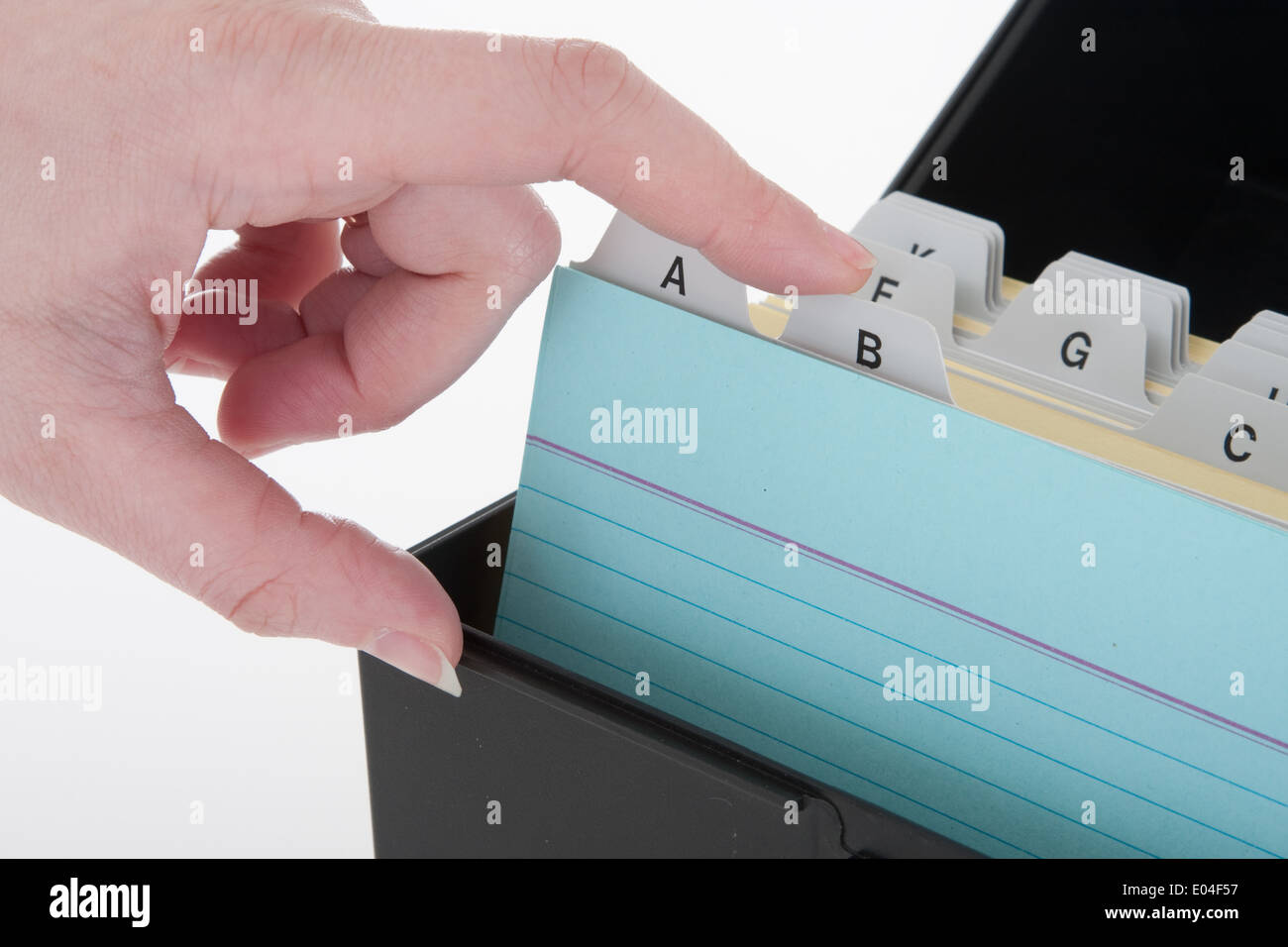 Alphabetical filing hi-res stock photography and images - Alamy