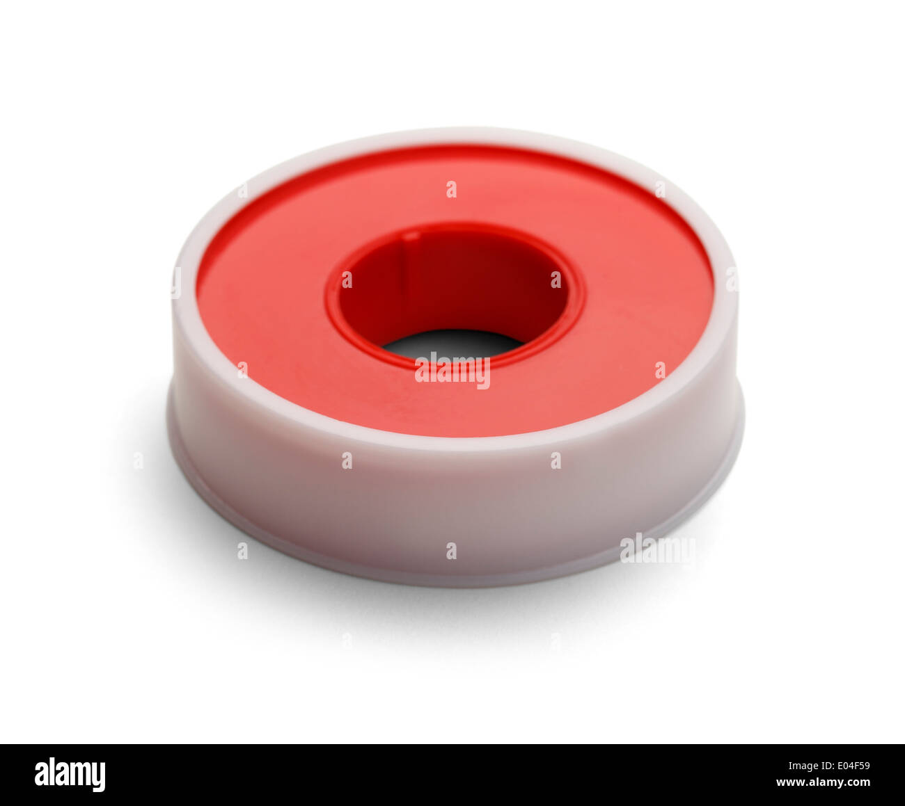 Medical Tape in Plastic Container Isolated on White Background Stock ...