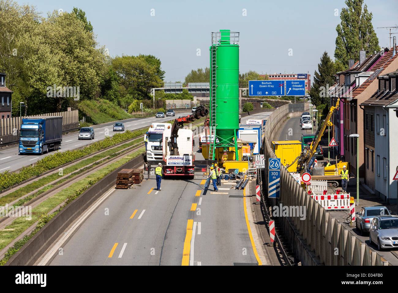 Motorway closure hi-res stock photography and images - Alamy