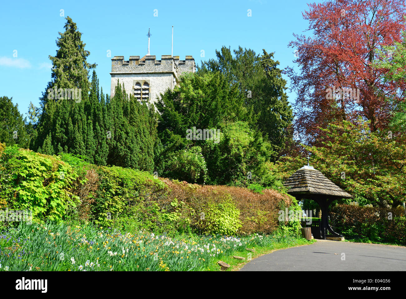 St Giles Parish Church Ashtead High Resolution Stock Photography and ...