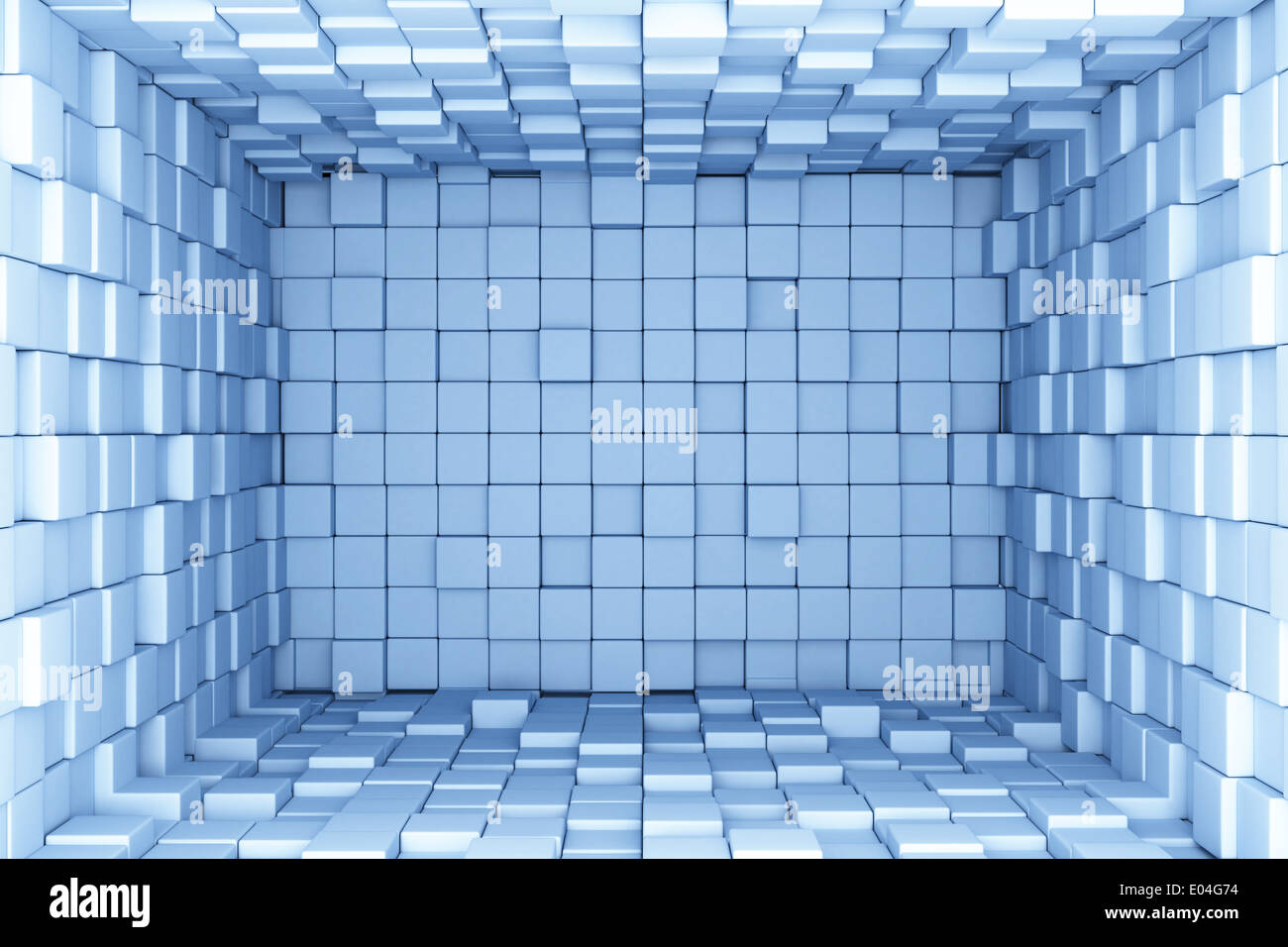 Blue cubes background Stock Photo - Alamy
