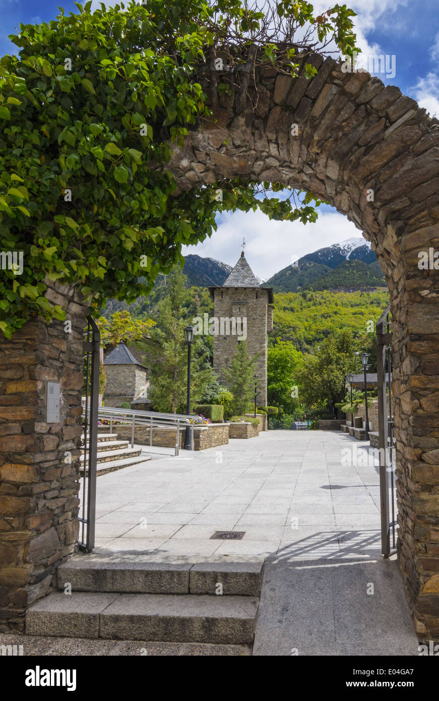 Historic Casa de la Vall, an old house built in 1580, now home to the ...