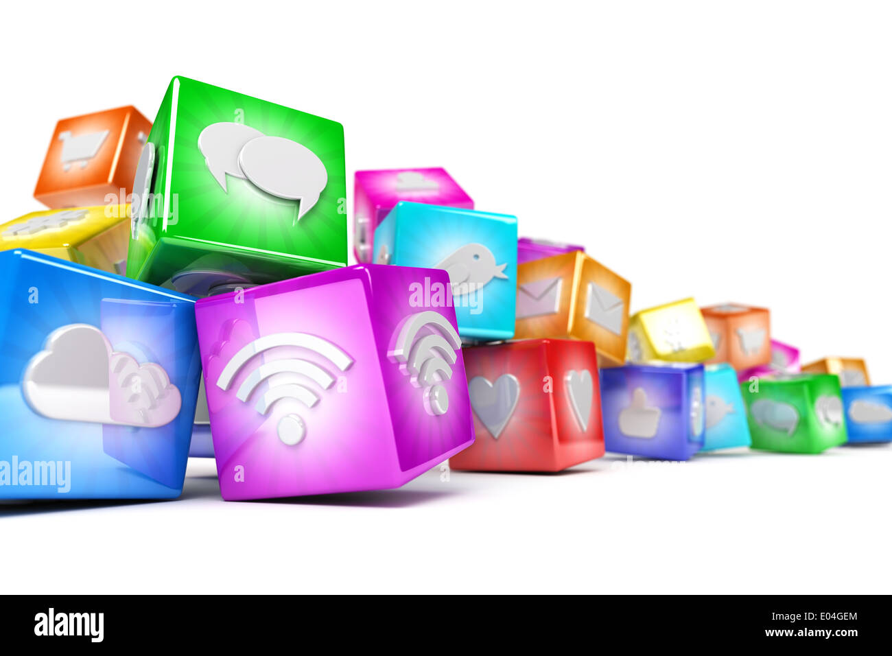 Social media background Stock Photo - Alamy
