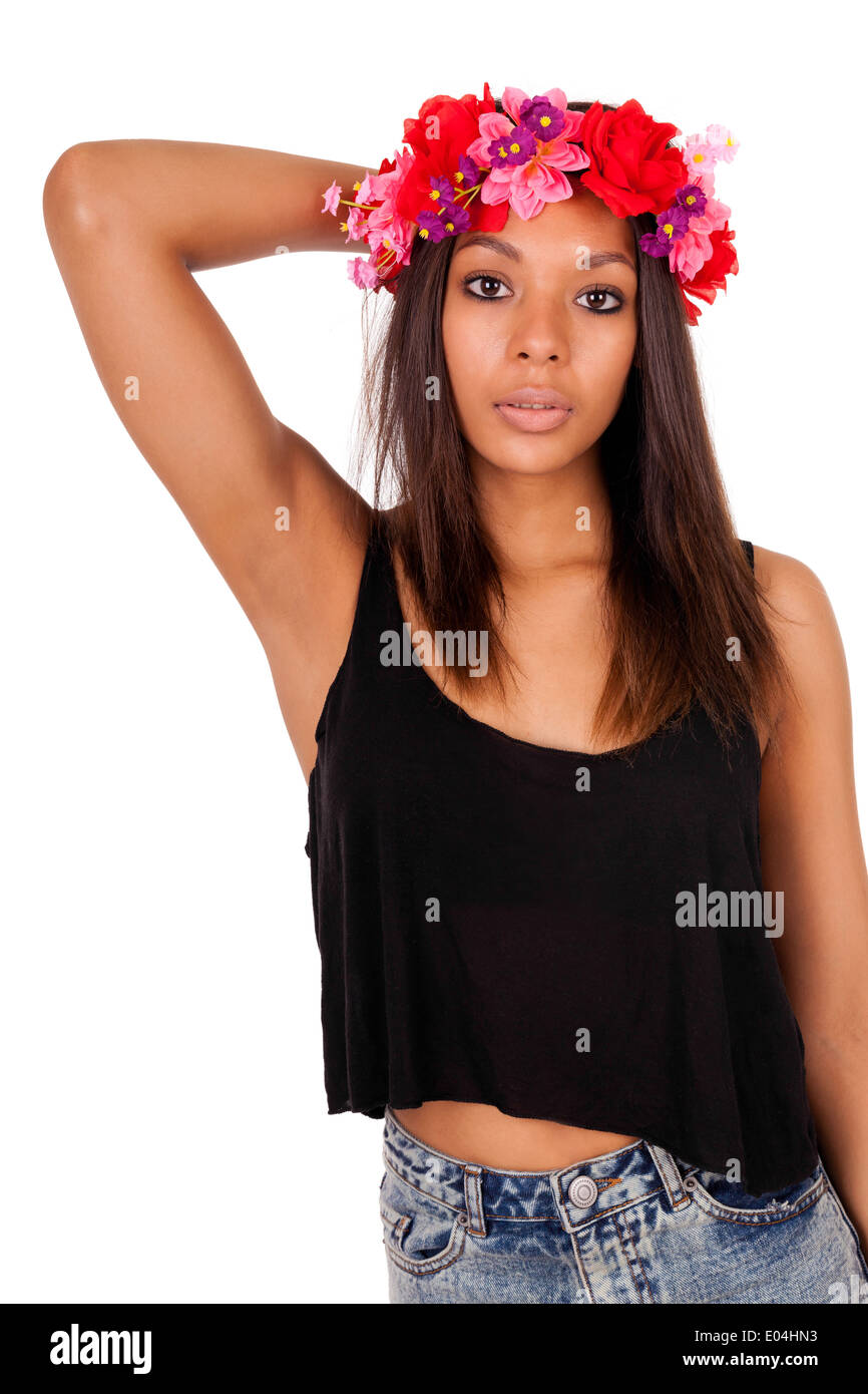 African american model face hi-res stock photography and images - Alamy