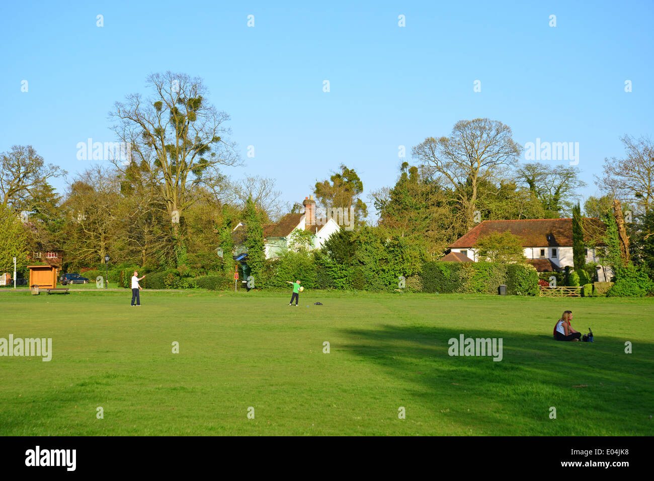 The Green, Englefield Green, Surrey, England, United Kingdom Stock ...