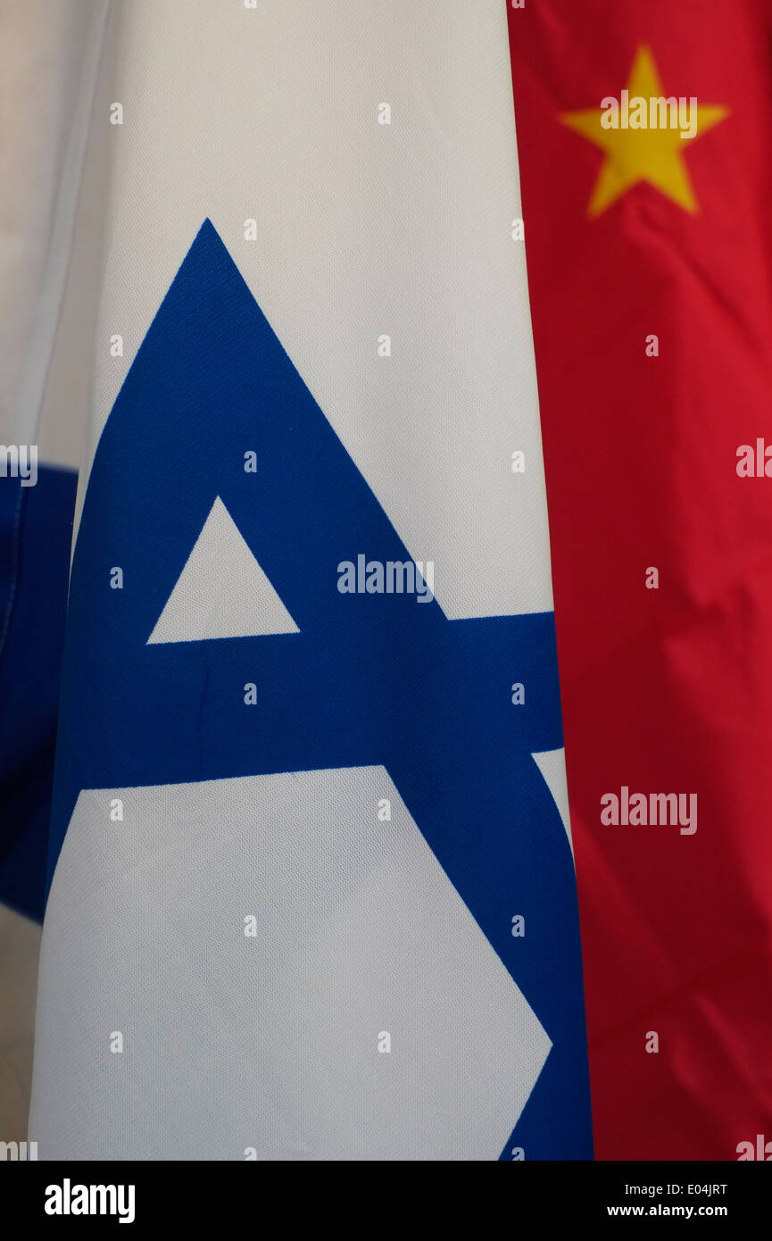 The Israeli and the Chinese flags Stock Photo - Alamy