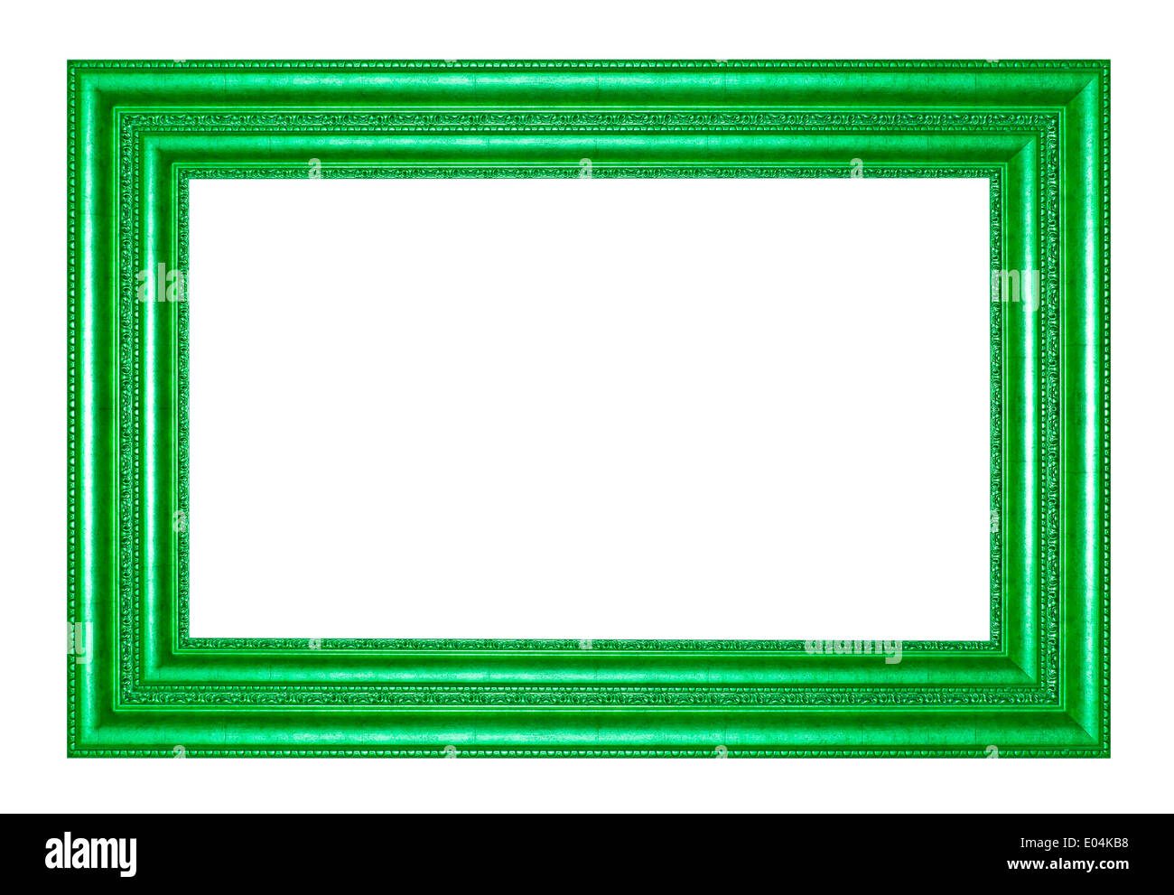 Old Antique green frame Isolated Decorative Carved Wood Stand Antique ...