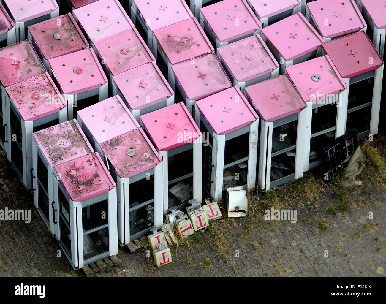 Michendorf, Germany. 01st May, 2014. An aerial photo shows old Deutsche ...