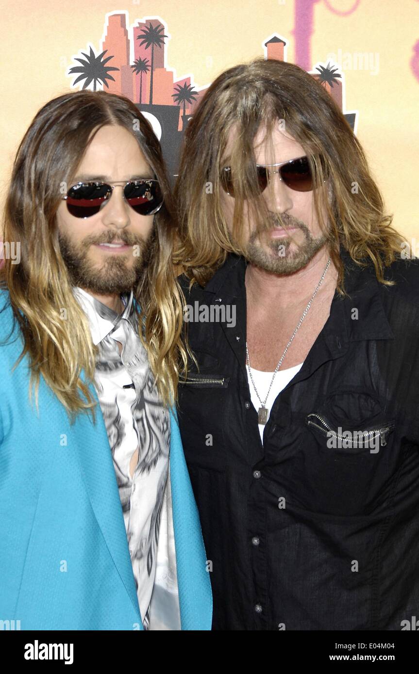 Los Angeles, CA, USA. 1st May, 2014. Jared Leto, Billy Ray Cyrus at ...