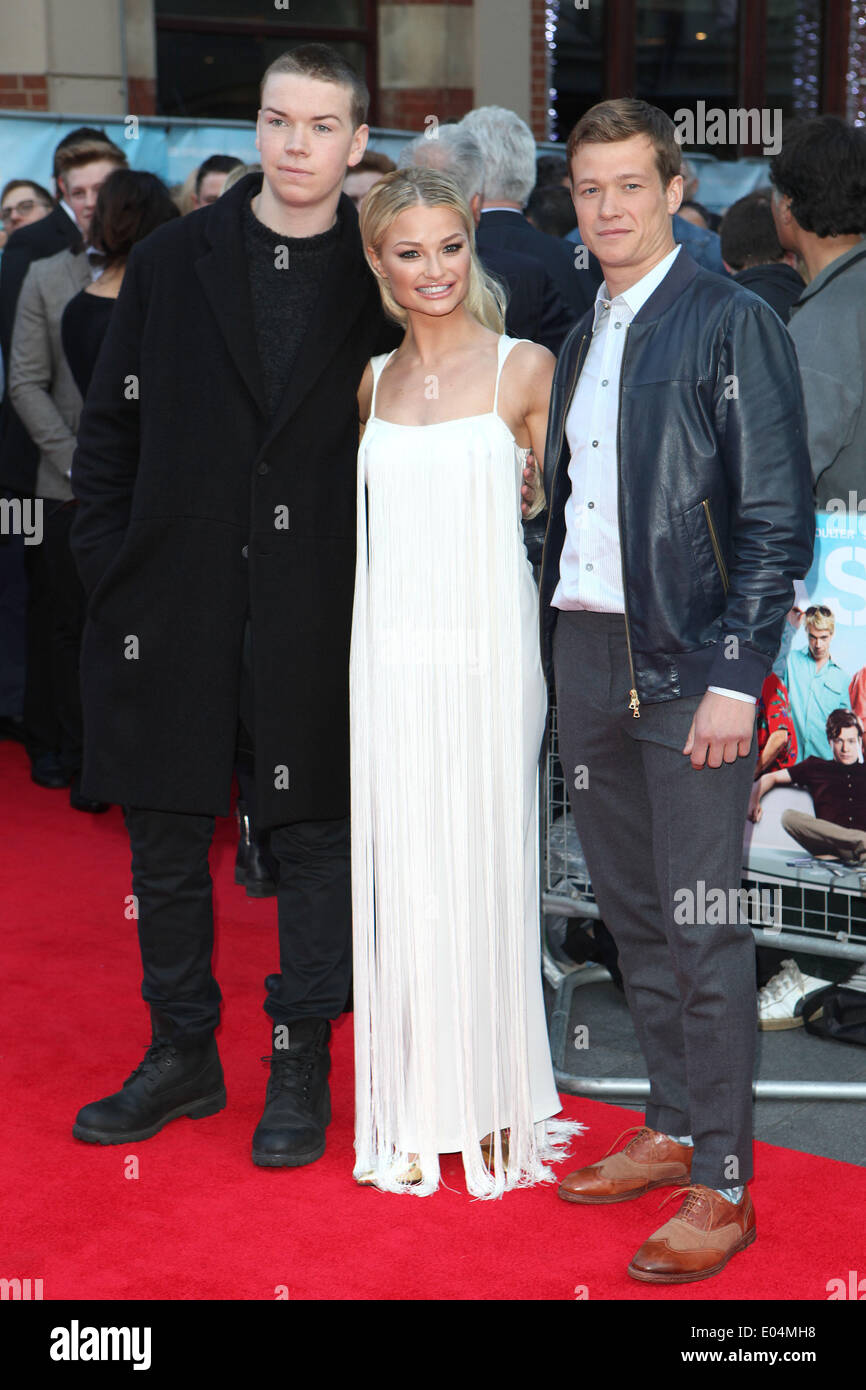 Will Poulter, Emma Rigby and Ed Speleers arrives for the "Plastic ...