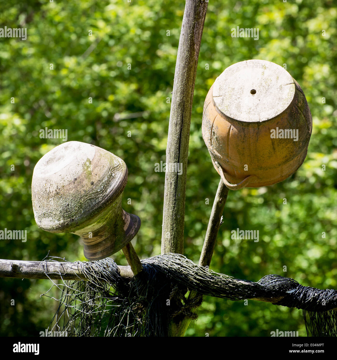 Drying of ceramic jugs in outdoor Stock Photo - Alamy