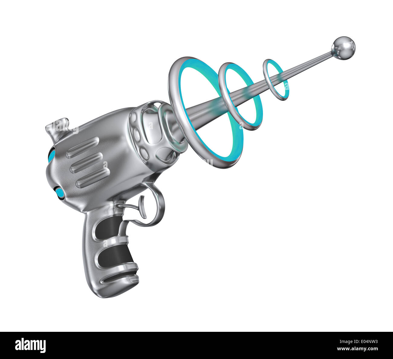 Science fiction gun - isolated on white background Stock Photo - Alamy