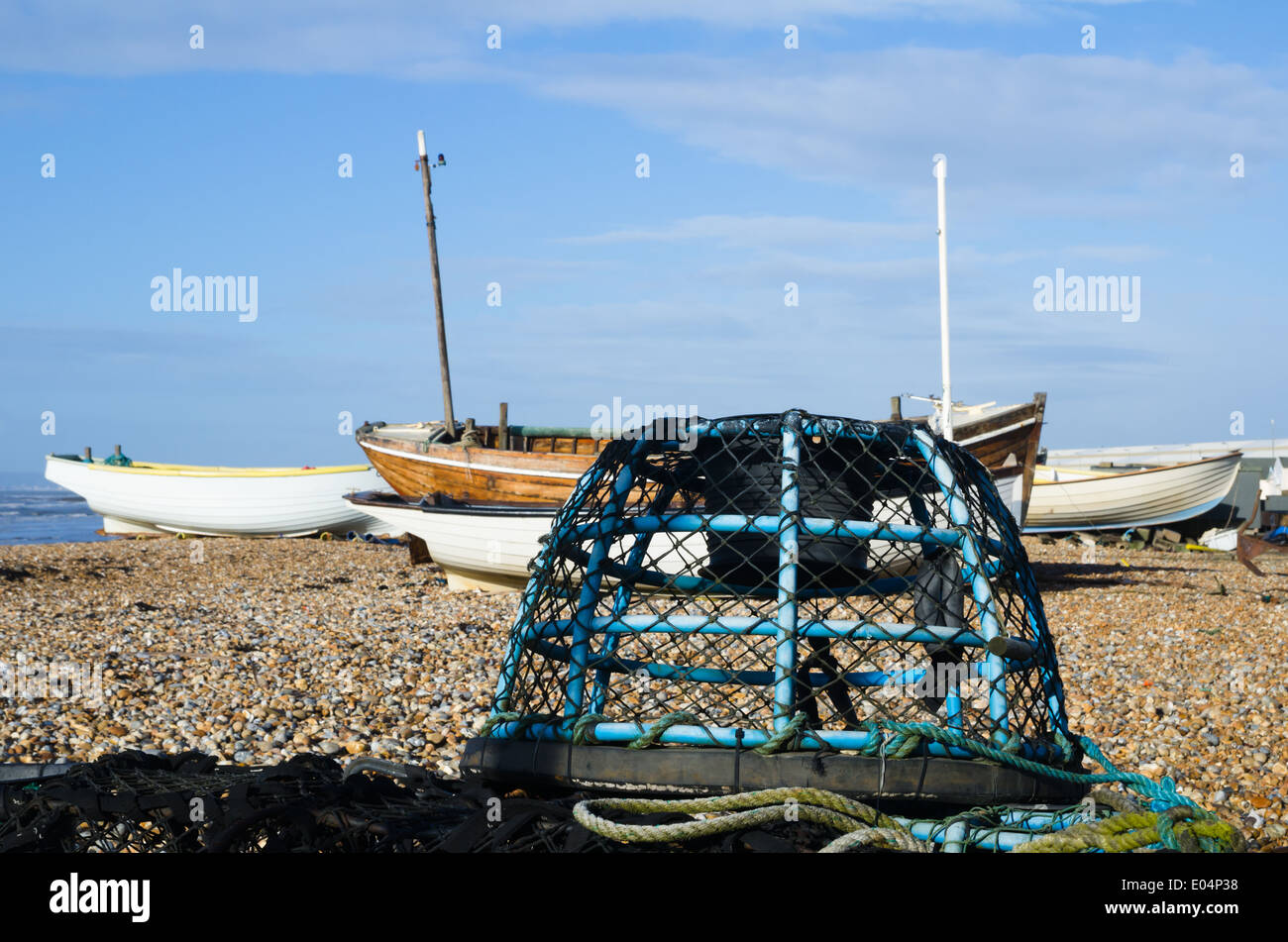 Fishing boat lobster pot hi-res stock photography and images - Alamy