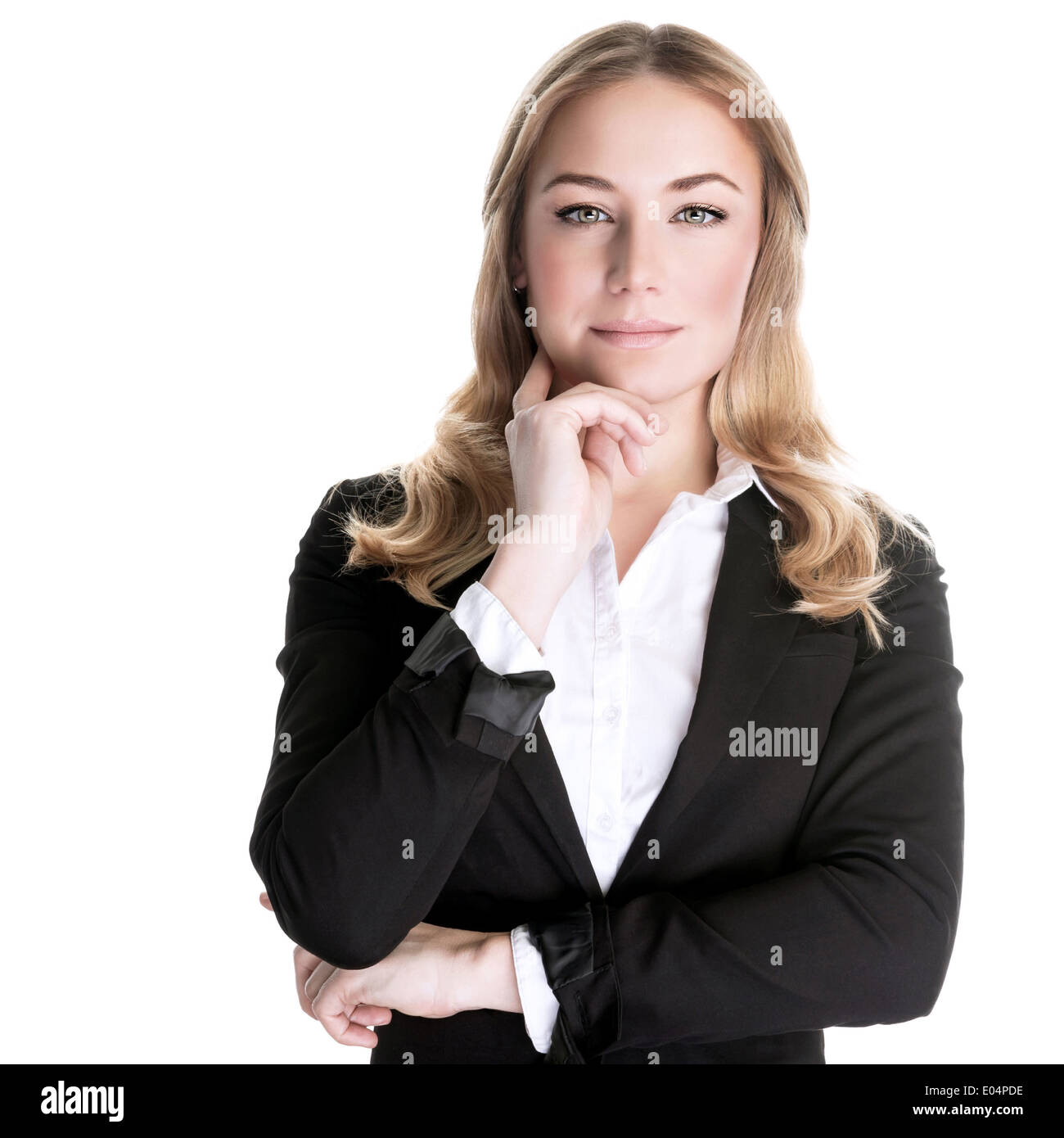 Confident business woman isolated on white background, CEO of great ...