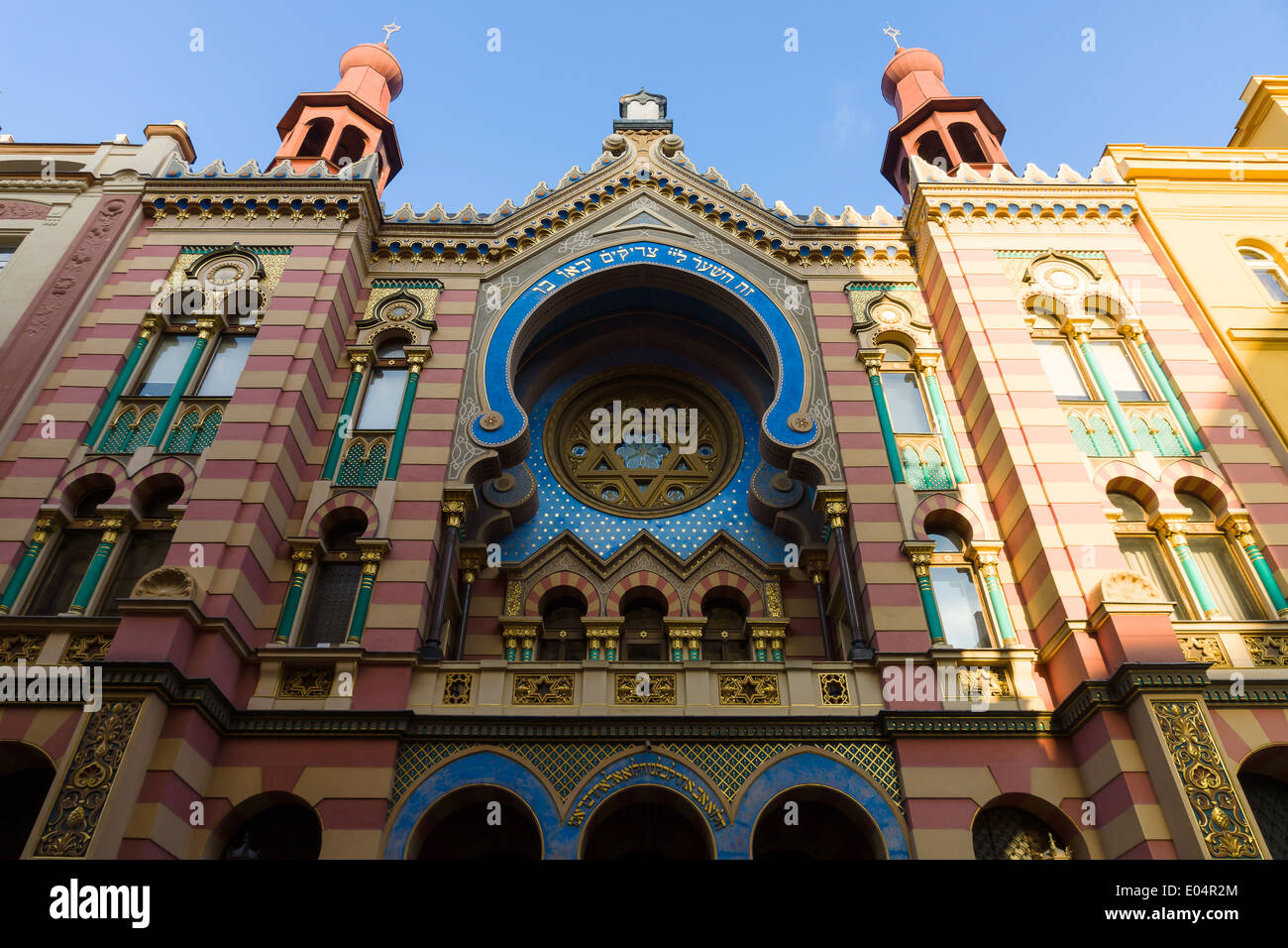 The Jerusalem Synagogue (Jubilee Synagogue). Prague, Czech Republic ...