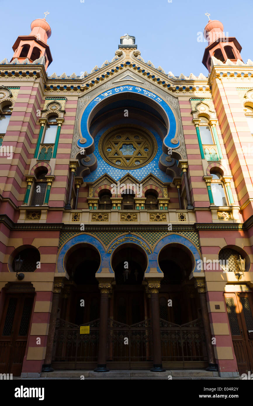 The Jerusalem Synagogue (Jubilee Synagogue). Prague, Czech Republic ...