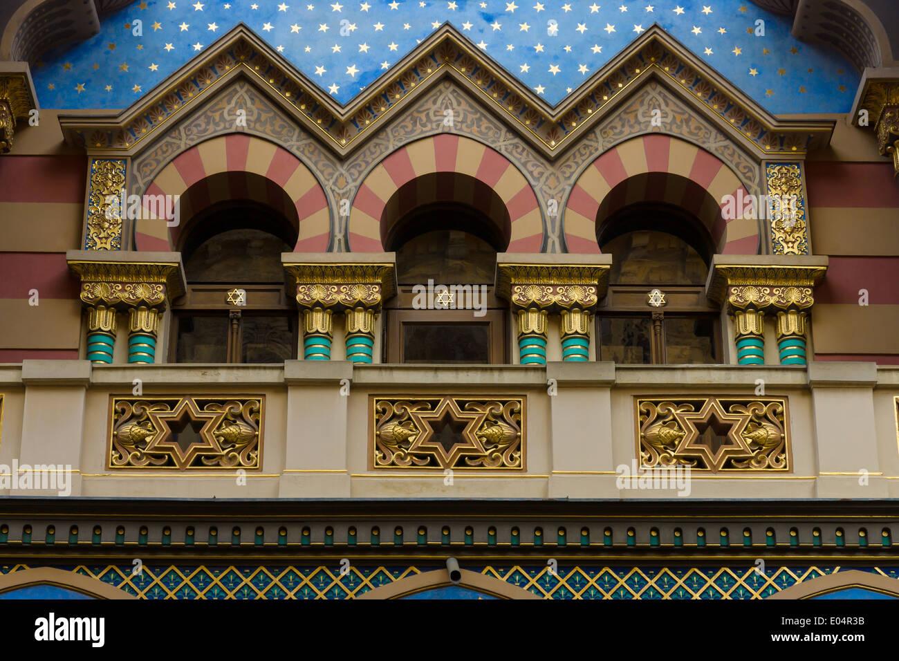 The Jerusalem Synagogue (Jubilee Synagogue). Prague, Czech Republic ...