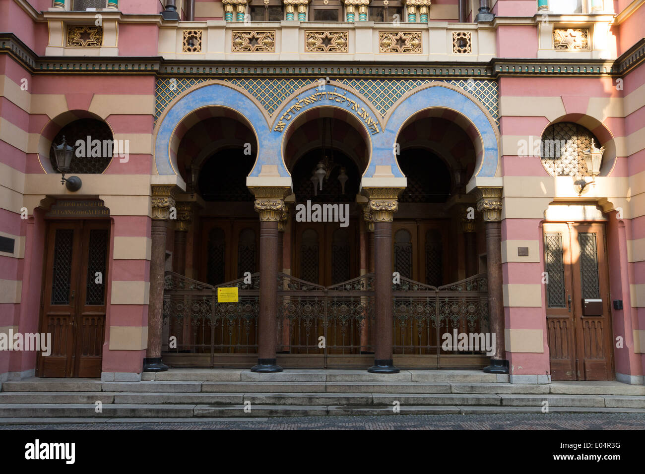 The Jerusalem Synagogue (Jubilee Synagogue). Prague, Czech Republic ...