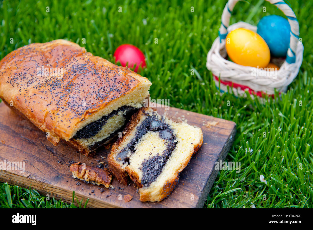Poppy seeds cake for Easter Stock Photo - Alamy