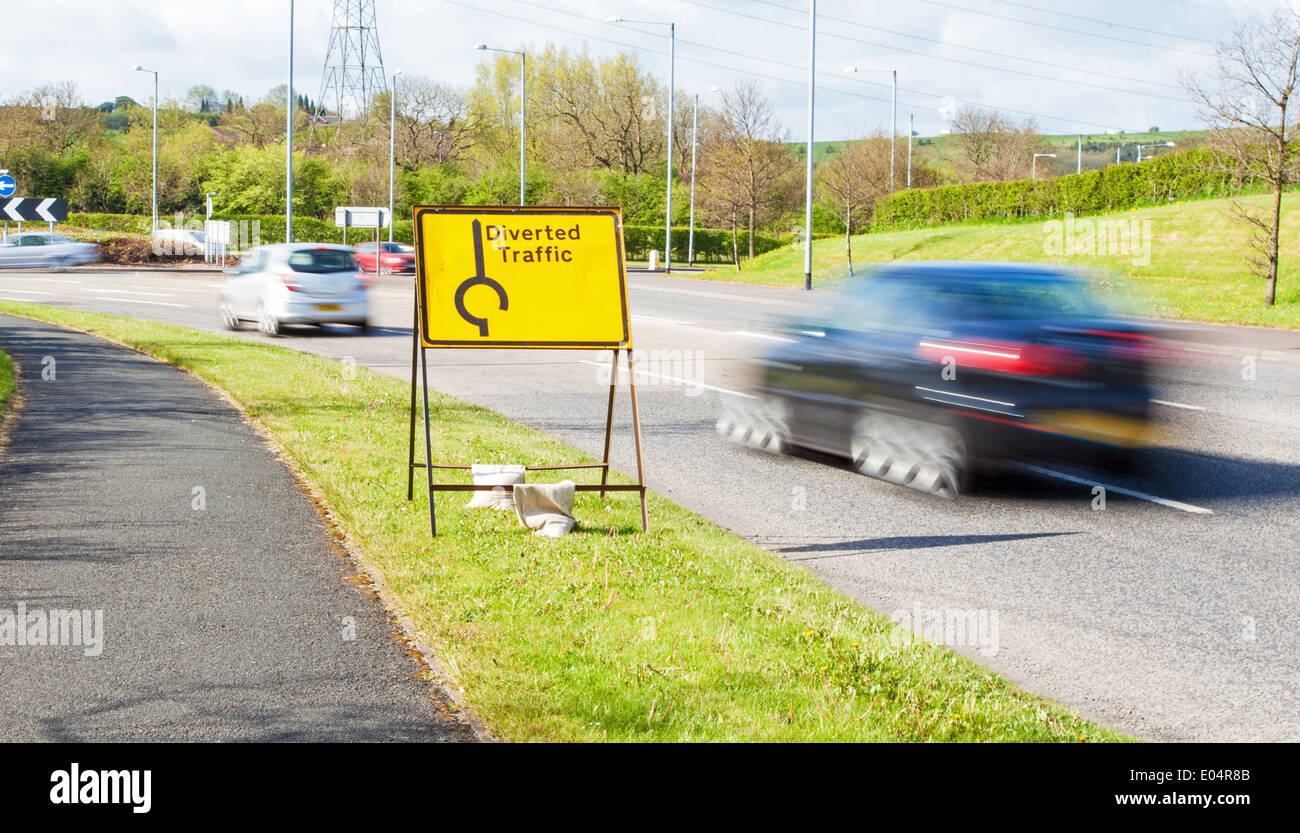 Road diversion hi-res stock photography and images - Alamy