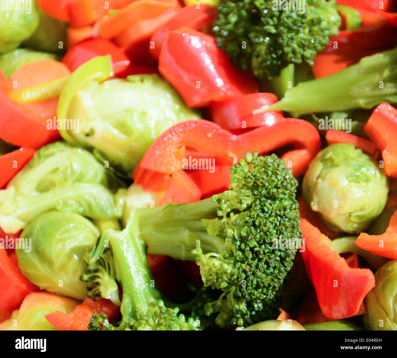 Fresh cooked vegetables Stock Photo - Alamy