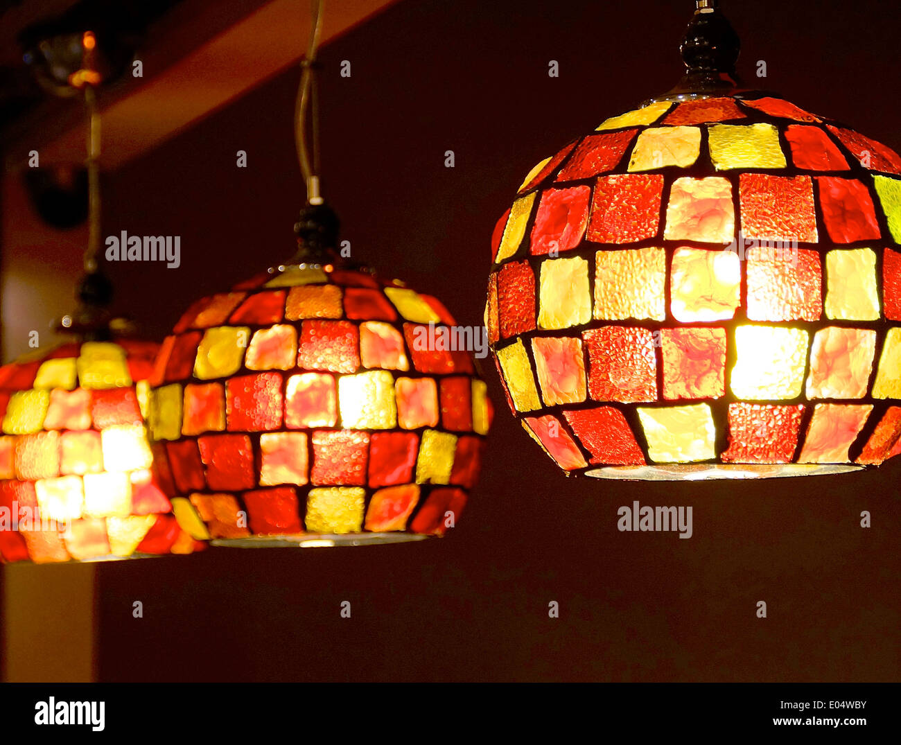 The close view of a lobby lamp shade Stock Photo - Alamy