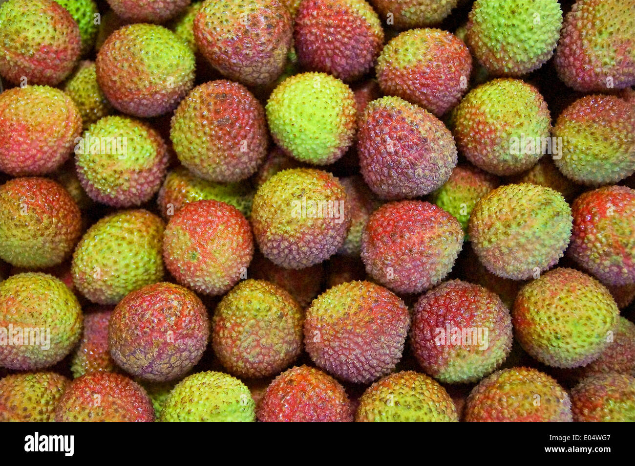 Litchi fruits background Stock Photo - Alamy