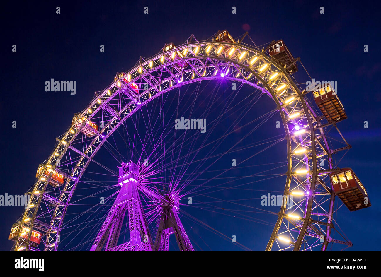 Ferris wheel at night Stock Photo - Alamy