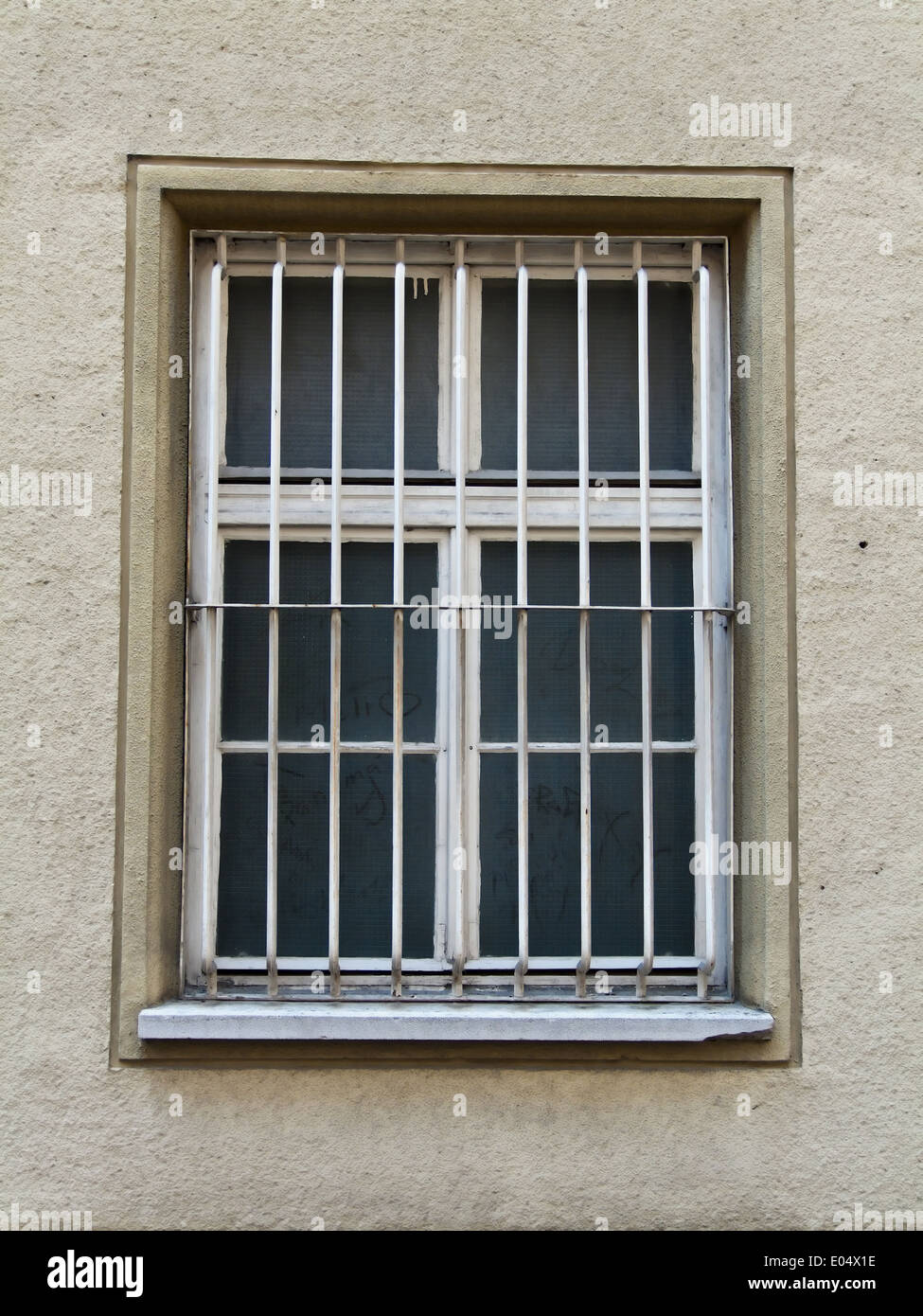 Barred Up Windows A Close Up Of A Barred Window On A Brick Wall Photo