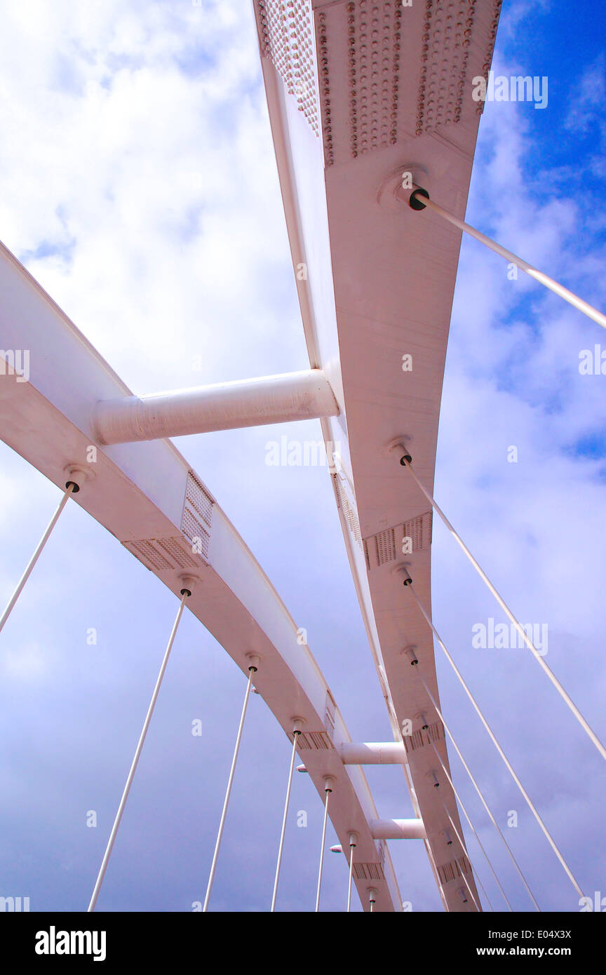 Steel construction of a bridge Stock Photo - Alamy