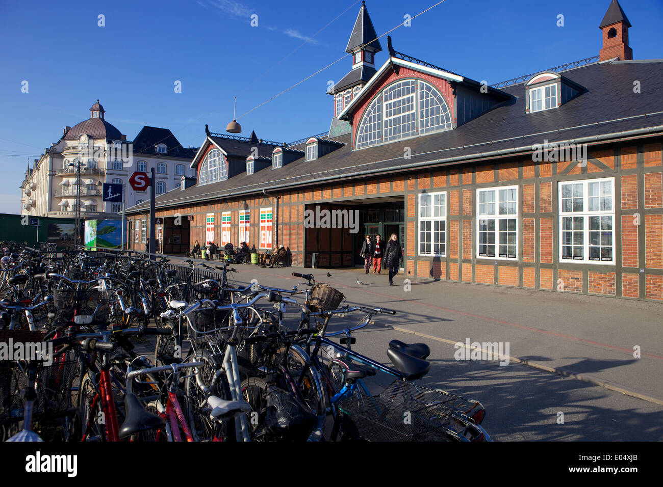 The old Osterport railway station in, Copenhagen, Denmark, Europe Stock ...