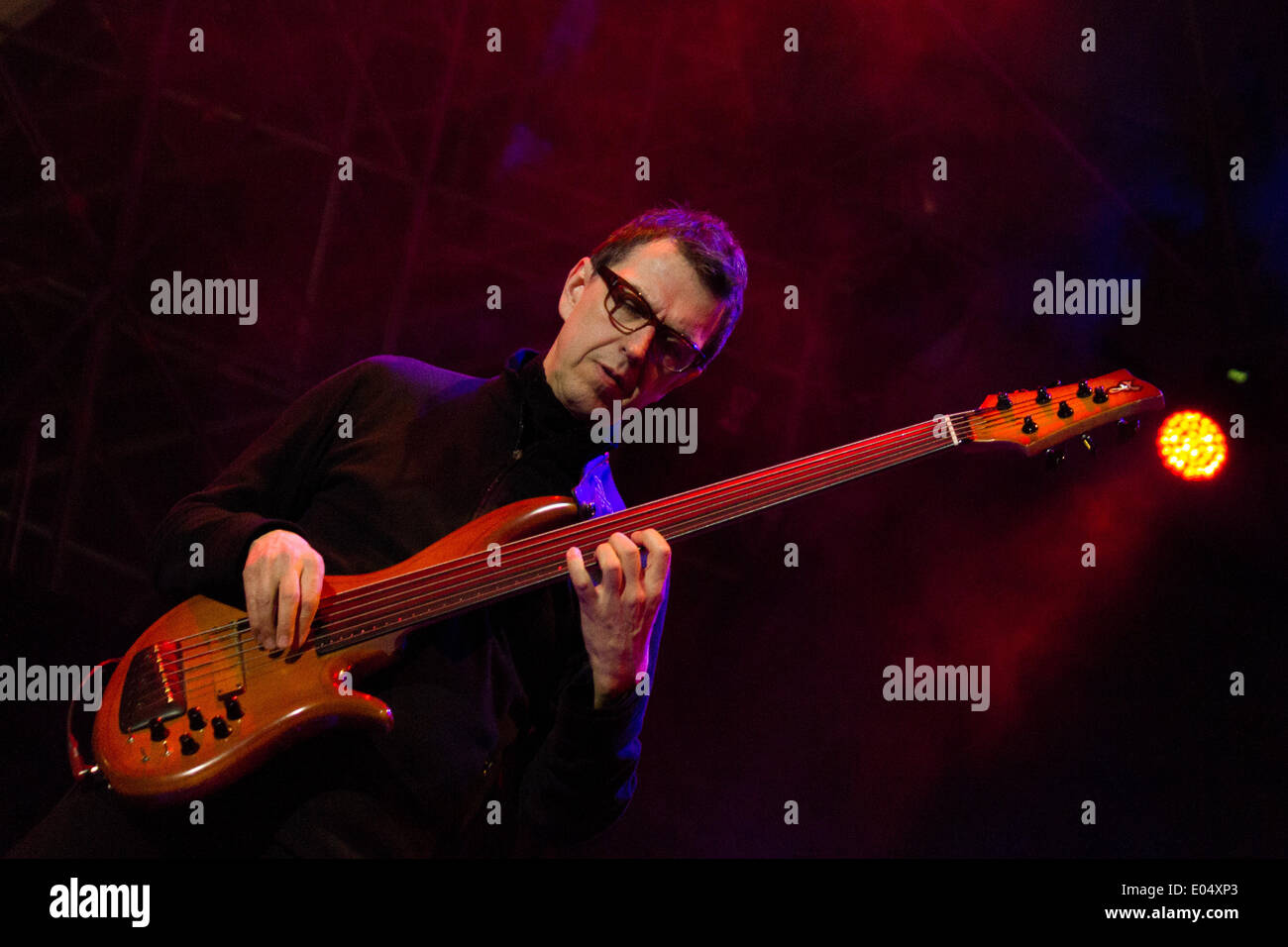 Turin, Italy - 2014:05:01 - The world-renowned bassist Alain Caron has ...