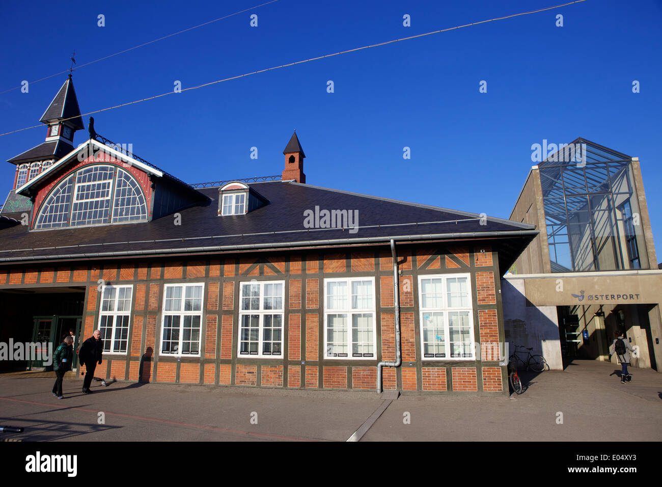 The old Osterport railway station in, Copenhagen, Denmark, Europe Stock ...