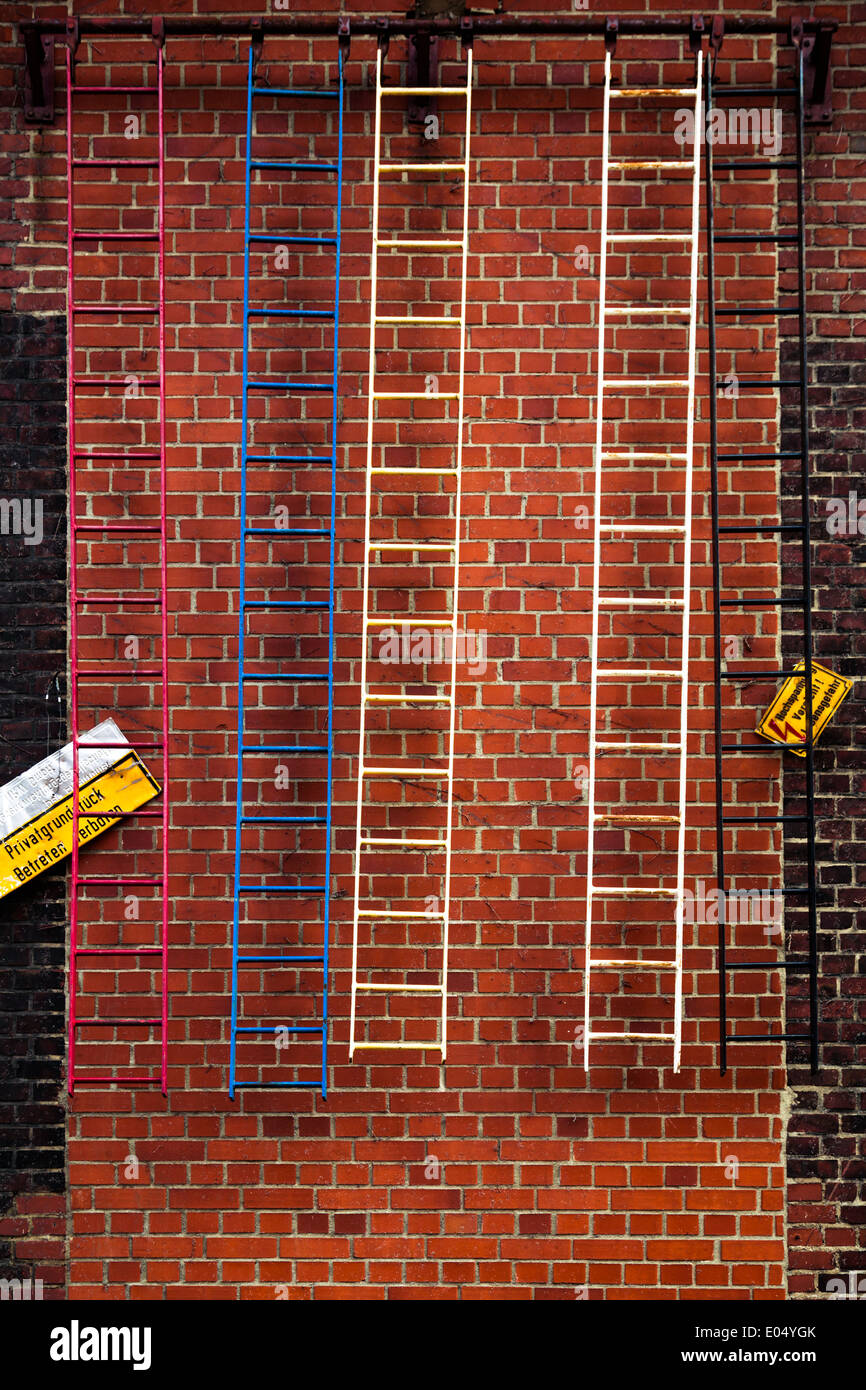 Hanging ladders art installation at Zeche Zollverein UNESCO World ...