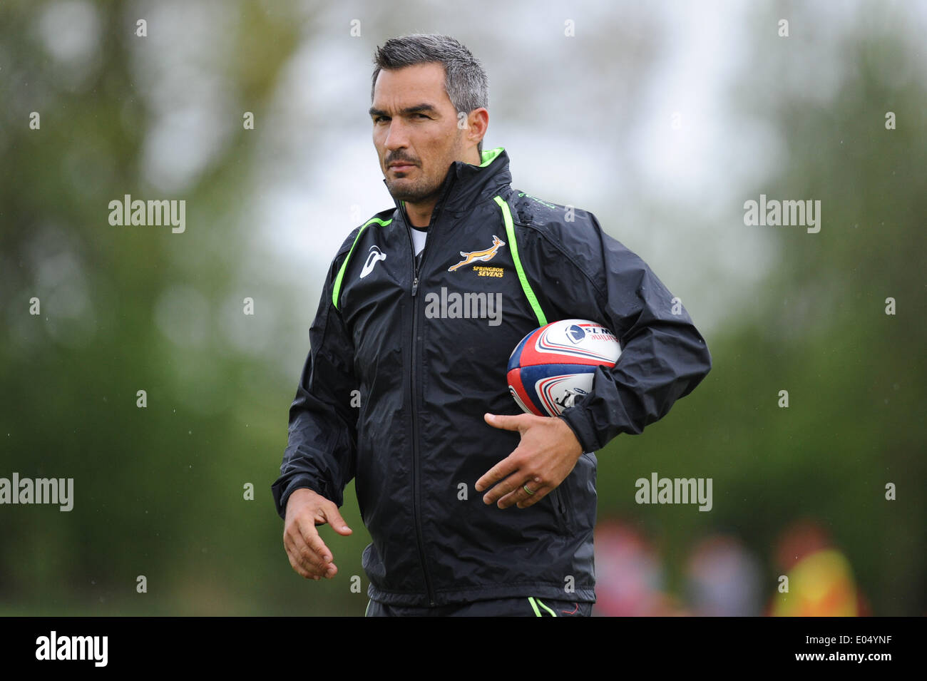GLASGOW, SCOTLAND - Friday 2 May 2014, Neil Powell (coach) during the ...