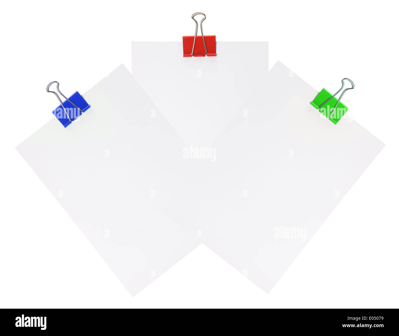 Blank papers Cut Out Stock Images & Pictures - Alamy