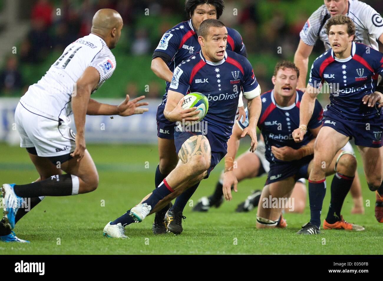 Melbourne, Victoria, Australia. 2nd May, 2014. TAMATI ELLISON of the ...
