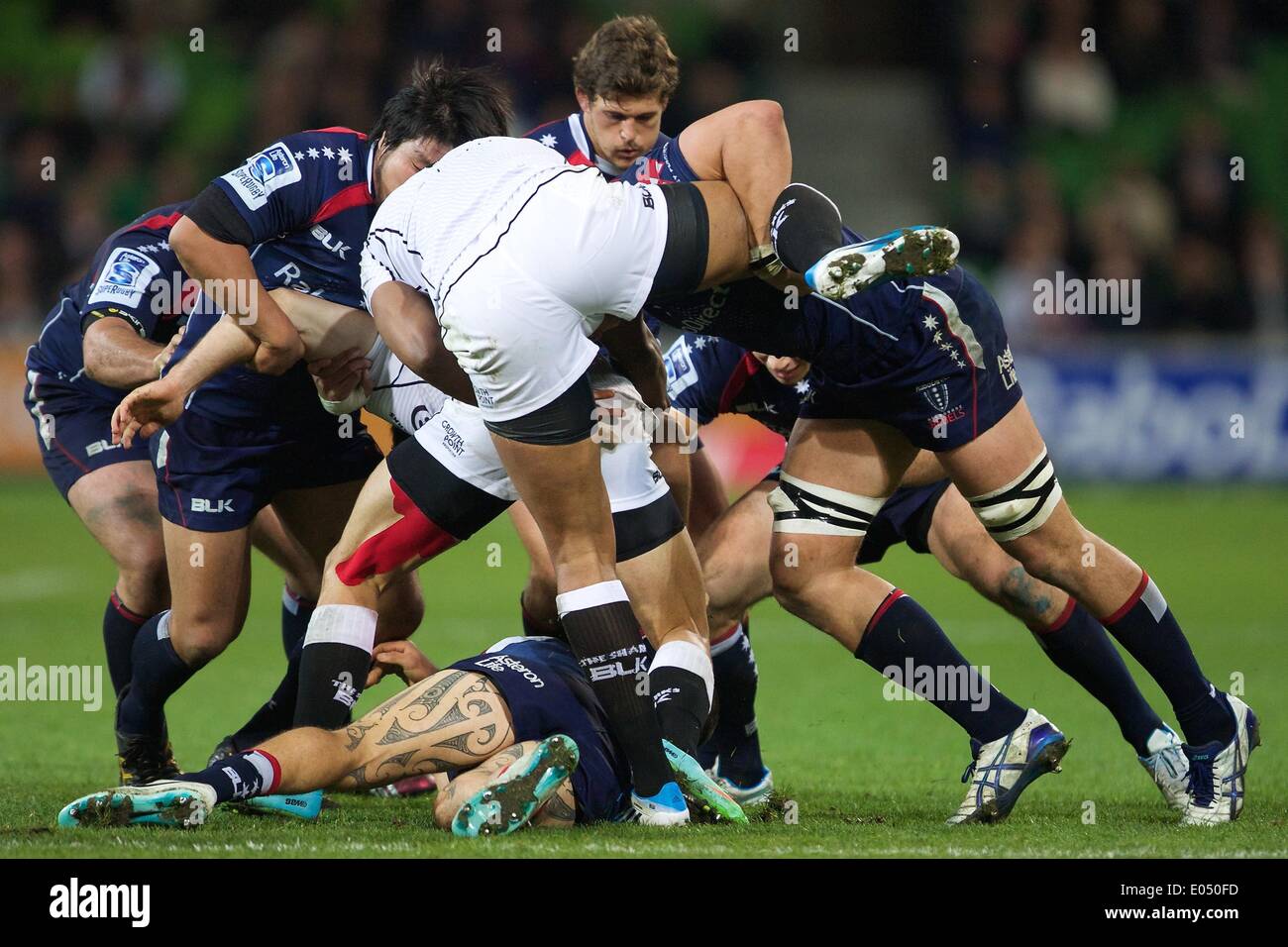 Melbourne, Victoria, Australia. 2nd May, 2014. TAMATI ELLISON of the ...