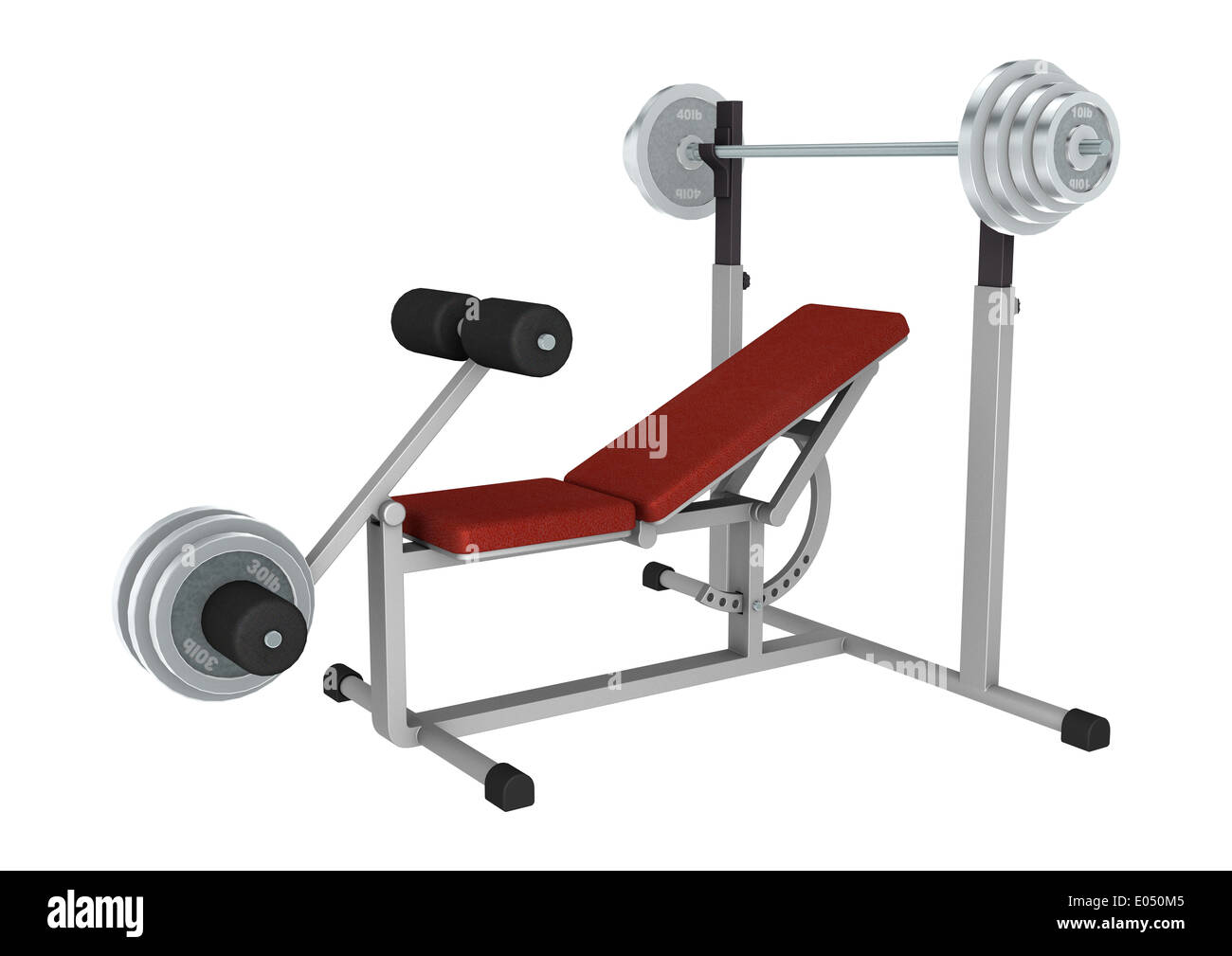 3D digital render of a power bench isolated on white background Stock ...